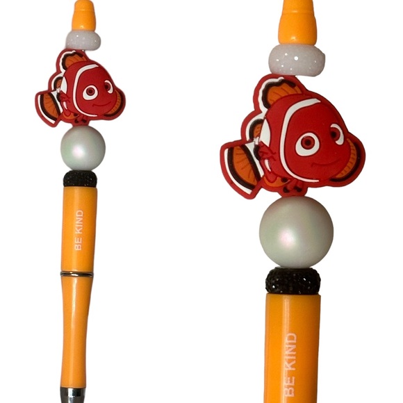 Office | Finding Nemo Disney Clownfish Be Kind Pearl Beaded Focal ...